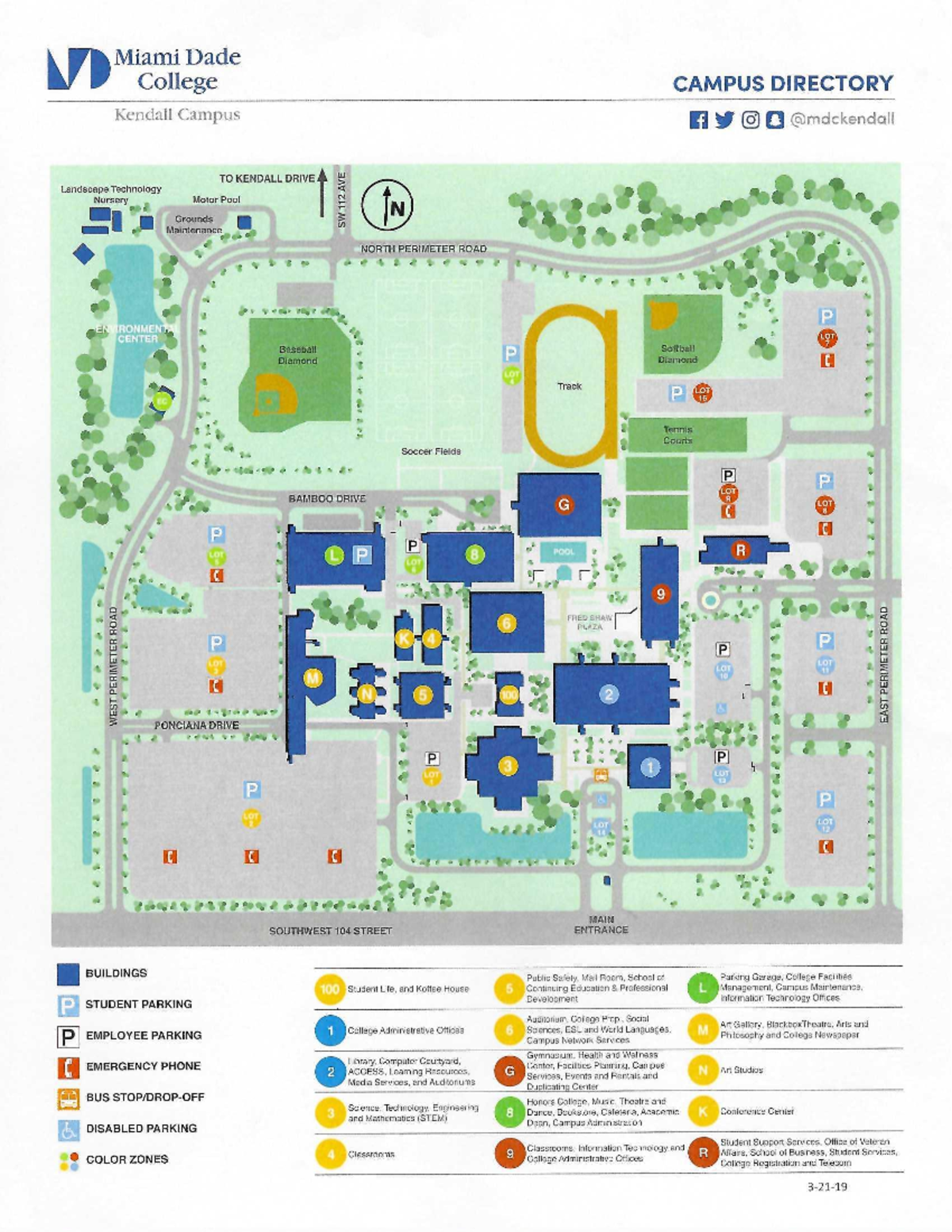 Campus Map - Miami Dade College Kendall Campus Directory - Studocu