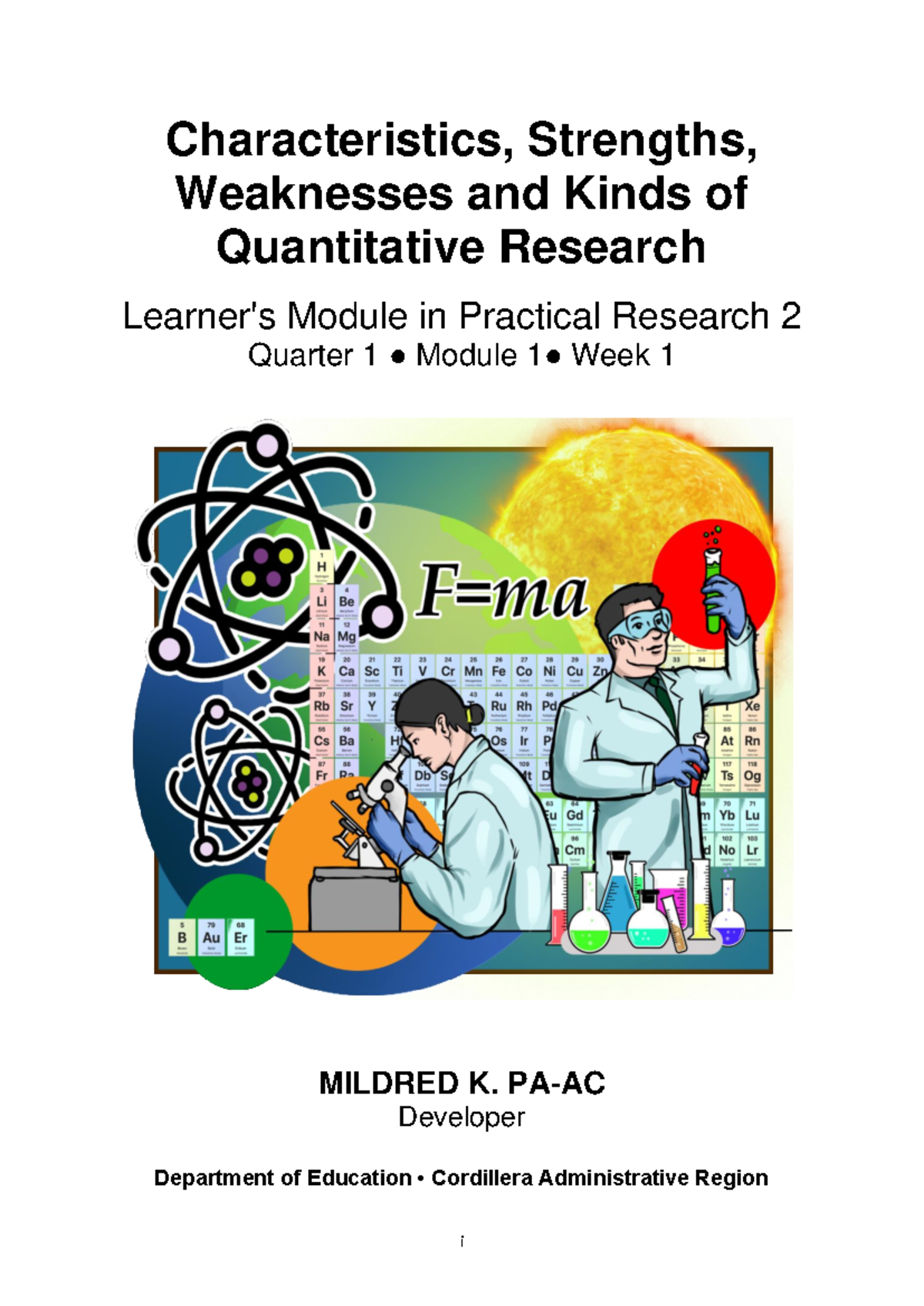 PR 2: Characteristics, Strengths & Weaknesses of Quantitative Research ...
