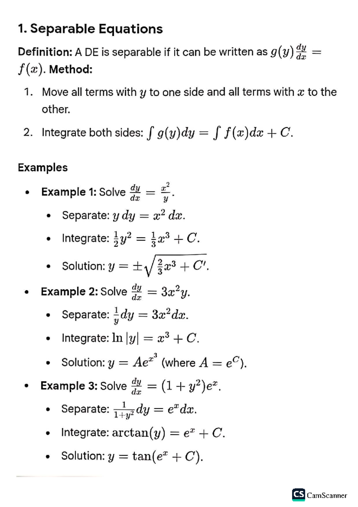 SMA 335 Techniques for Solving Differential Equations - Studocu