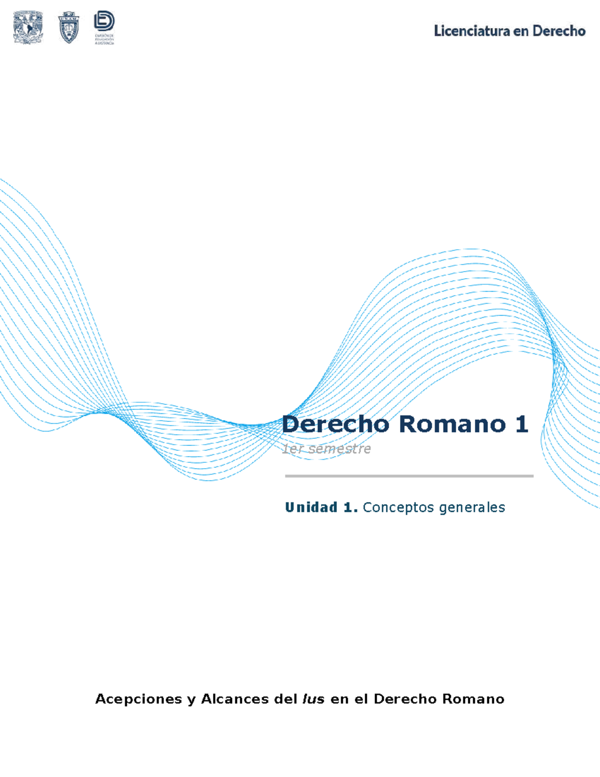 Derecho Romano 1 - Acepciones y Alcances del Ius en el Derecho - Studocu