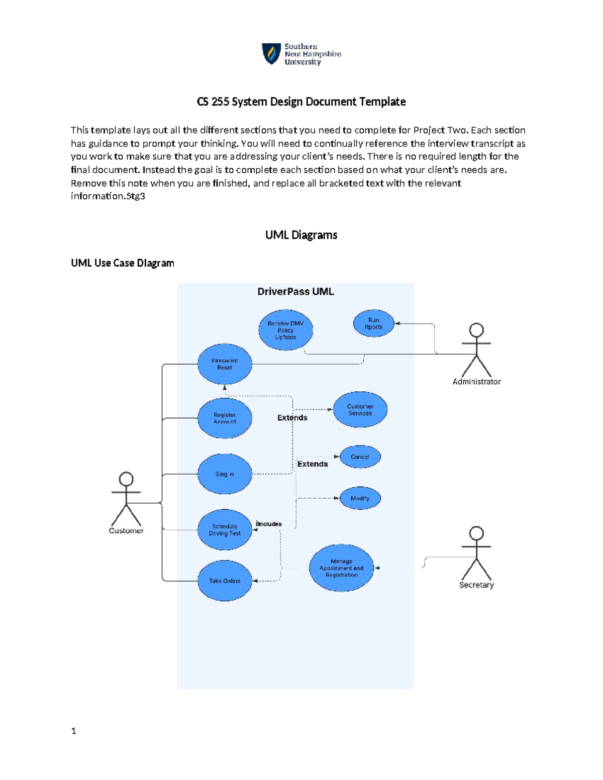 CS 255 Project Two System Design Document Template - Studocu