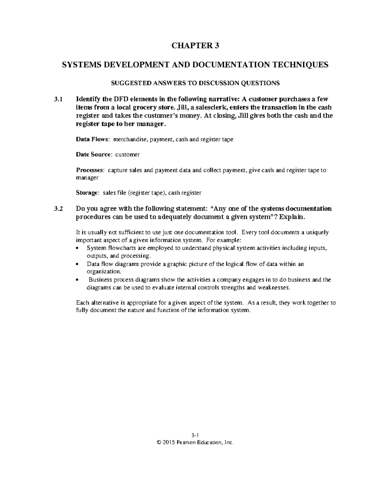 Nanopdf - AIS - 3- CHAPTER 3 SYSTEMS DEVELOPMENT AND DOCUMENTATION TECHNIQUES SUGGESTED ANSWERS ...