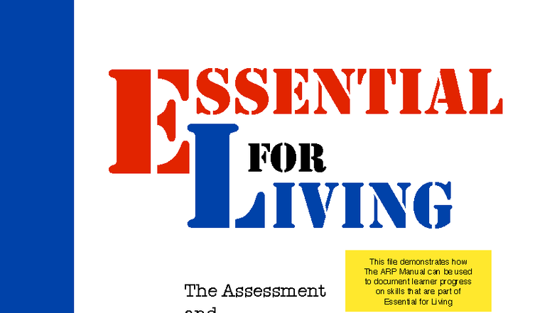 Essential for Living: Assessment and Progress Manual (EFL) - Studocu