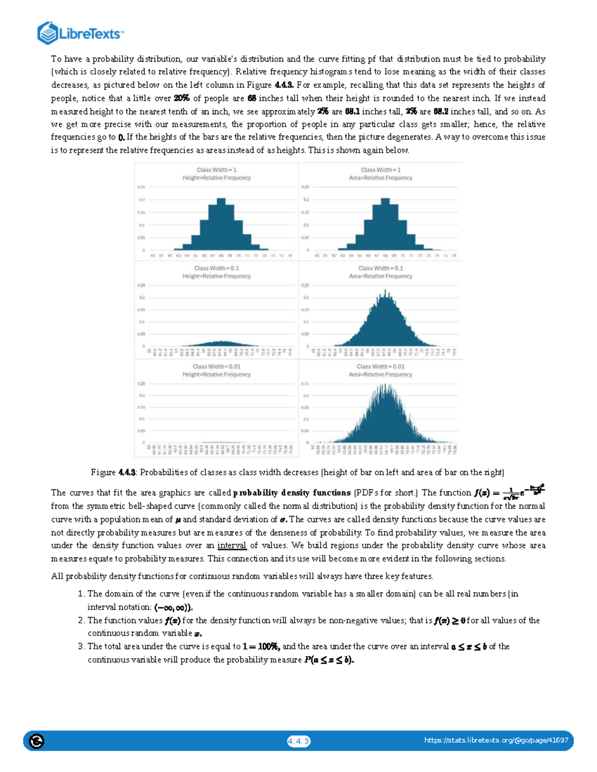 Elements of Statistics: Understanding PDFs and Their Properties - Studocu