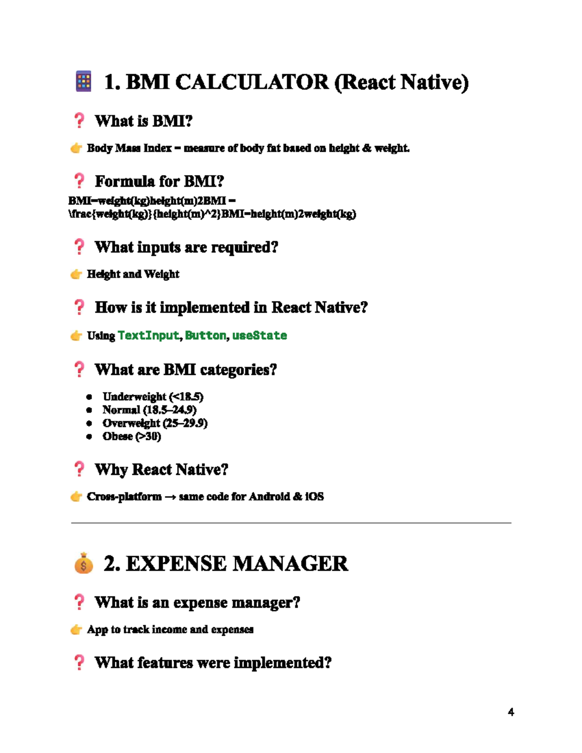 App Development Viva - Frequently Asked Questions (CS101) - Studocu