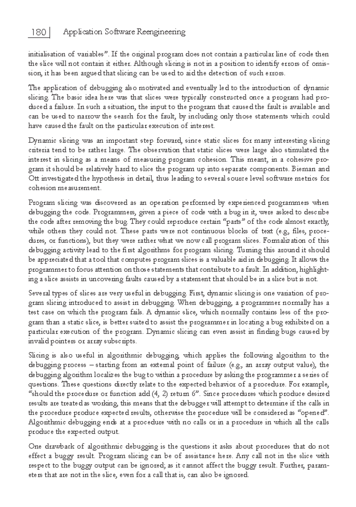 Zlib - n/a - 180 Application Software Reengineering initialisation of variables”. If the ...