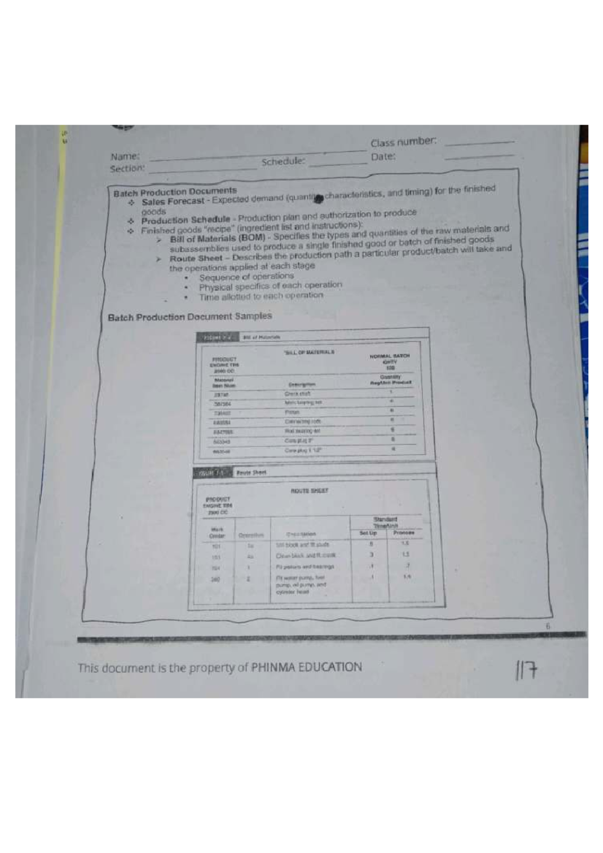 Batch Production Documentation & Sales Forecasting (Conversion 3) - Studocu