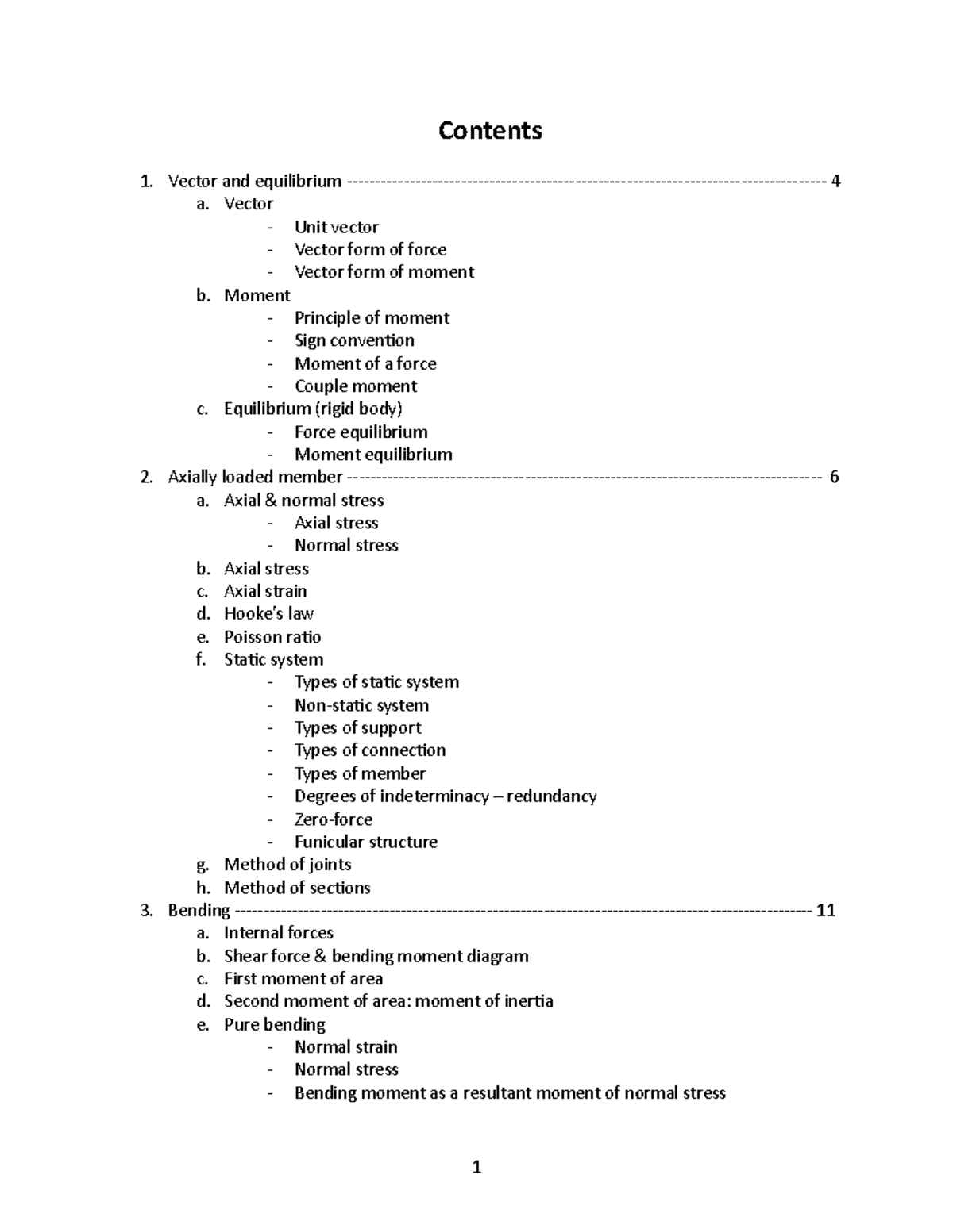 Mechanics (MECH 101) - Formula Sheet and Notes Compilation - Studocu