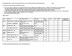 FMS Corrective Exercise Table Template - FMS Corrective Exercise Table ...