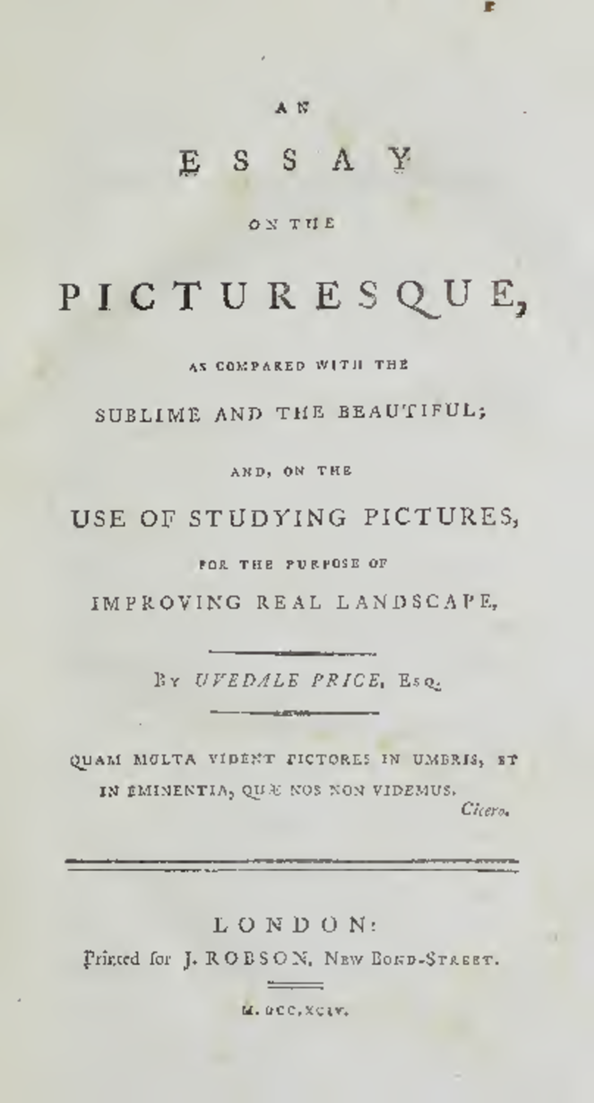 Essay on the Picturesque vs. Sublime & Beautiful: Enhancing Landscapes ...