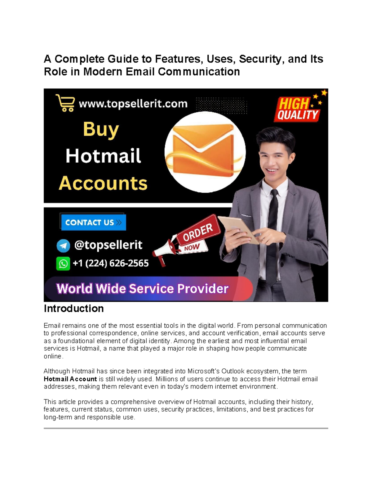 Hotmail Accounts: Features, Security, and Best Practices Guide - Studocu