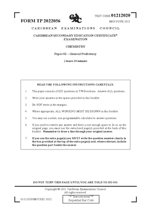 650207312 CSEC Information Technology Paper 1 2023 - 2 - W h i c ho f t ...