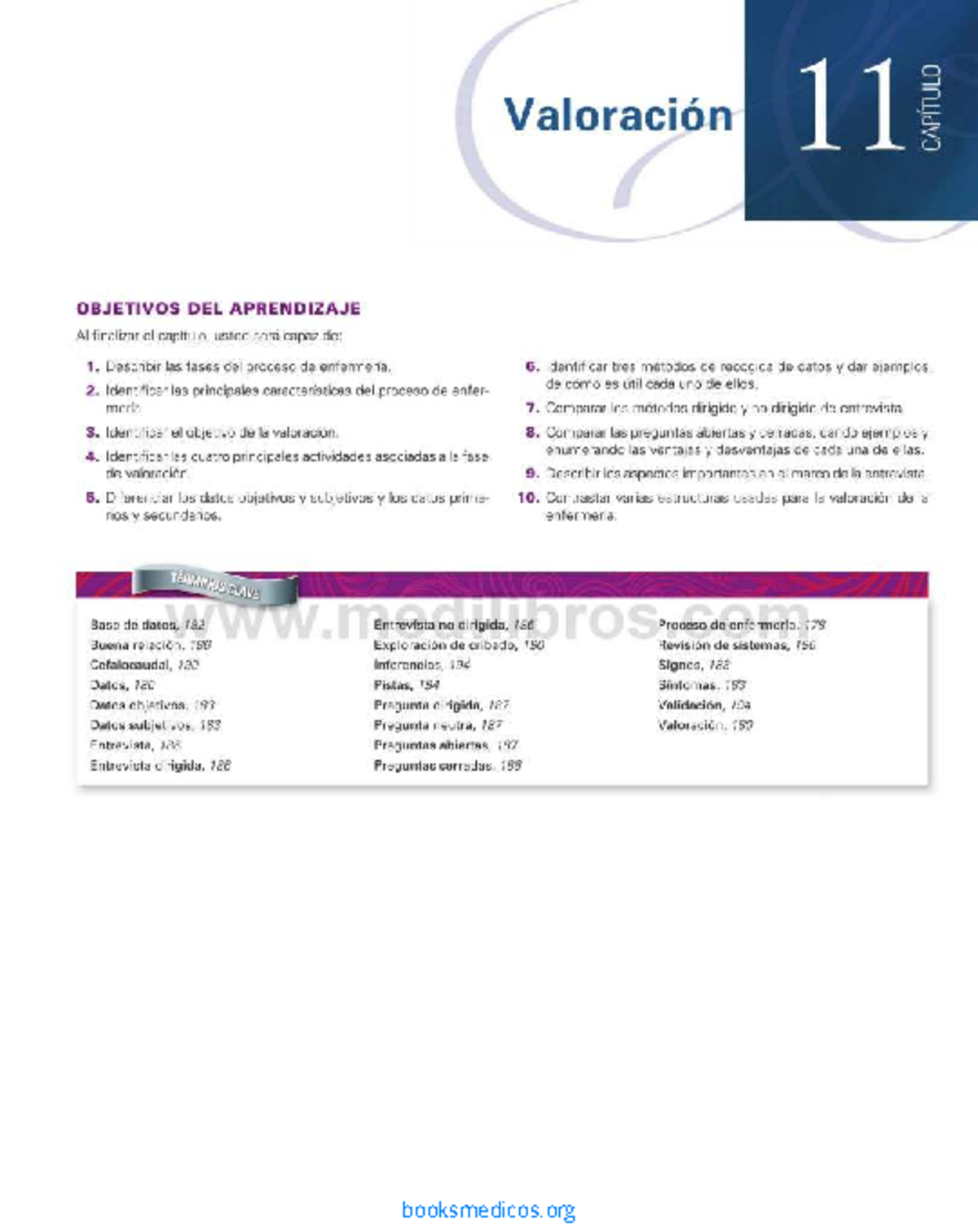 Capítulo 11: Valoración en Fundamentos de Enfermería (Kozier, Erb 9ª Ed ...