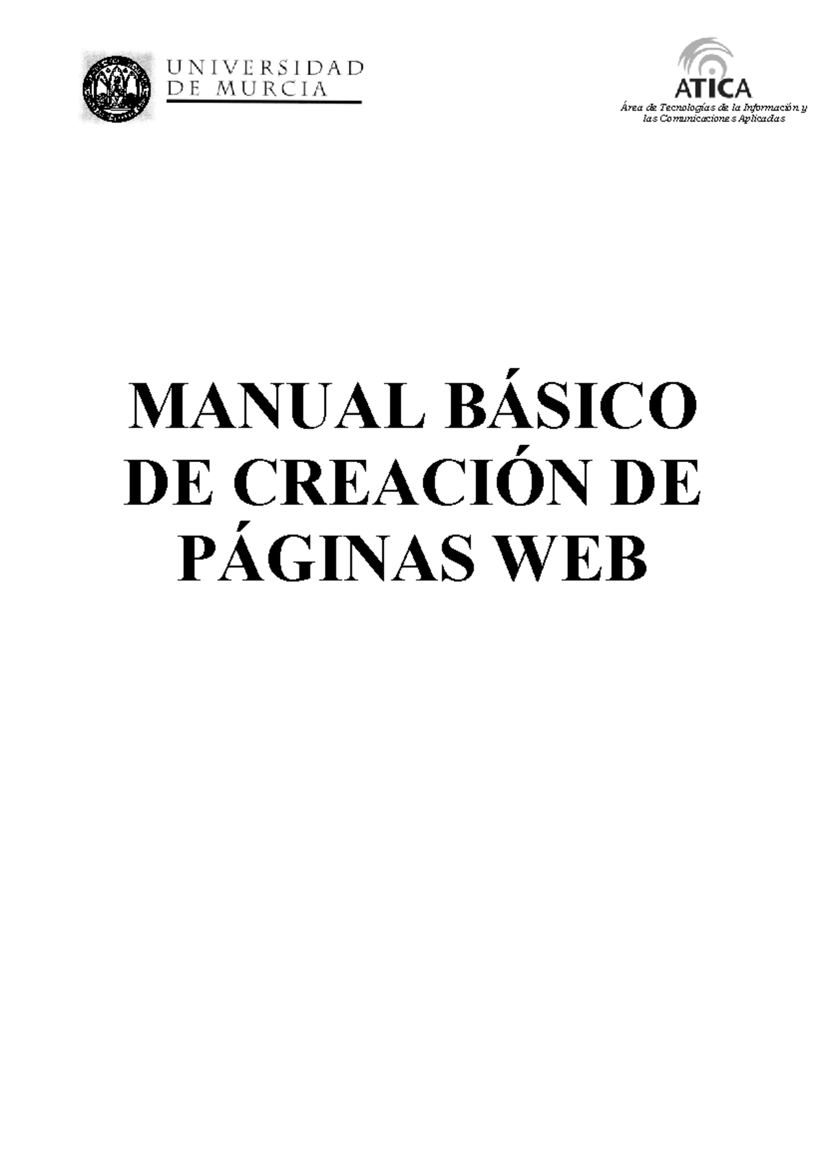 Manual Basico Creacion Paginas WEB - Área de Tecnologías de la ...