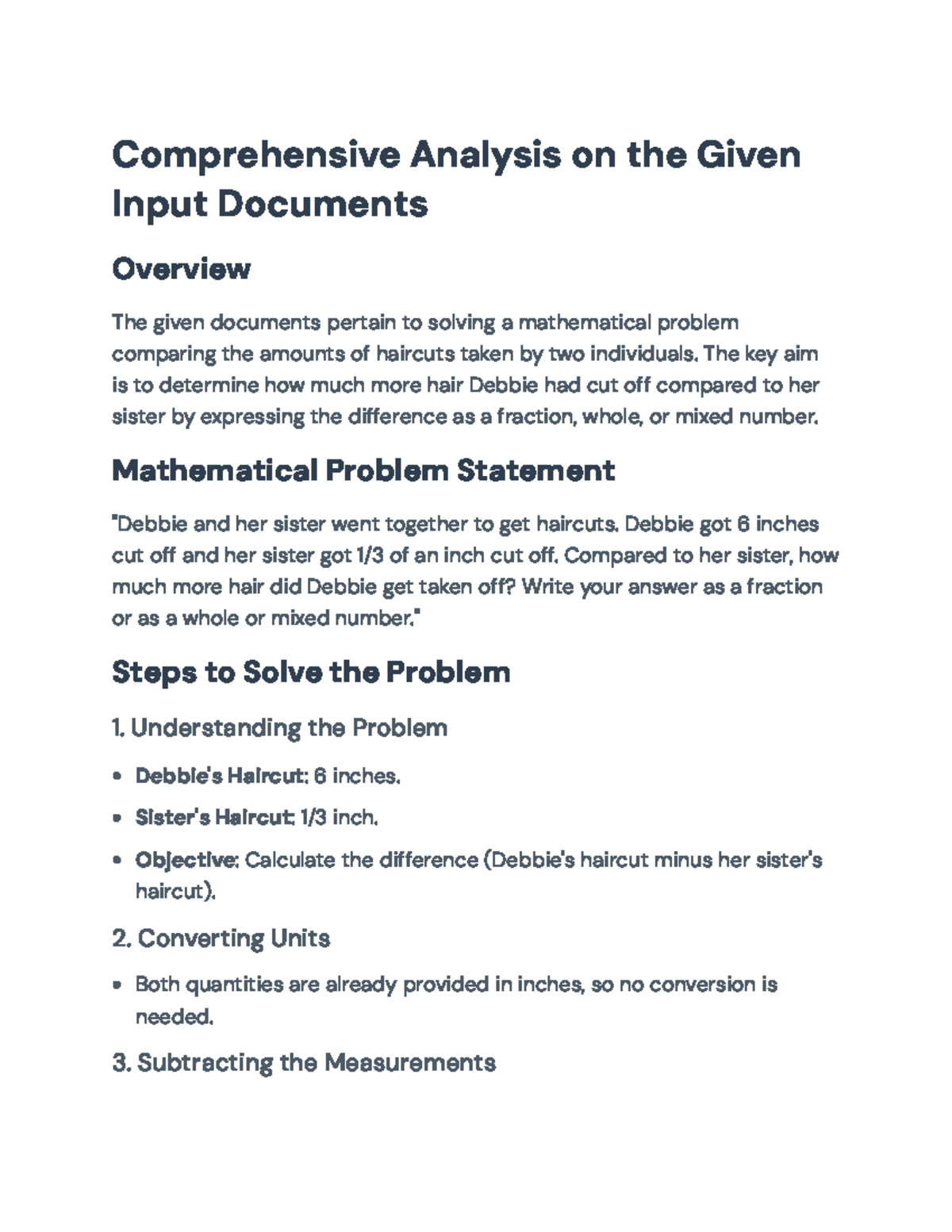 Mathematics Problem Solving: Haircut Comparison Analysis (MATH101 ...