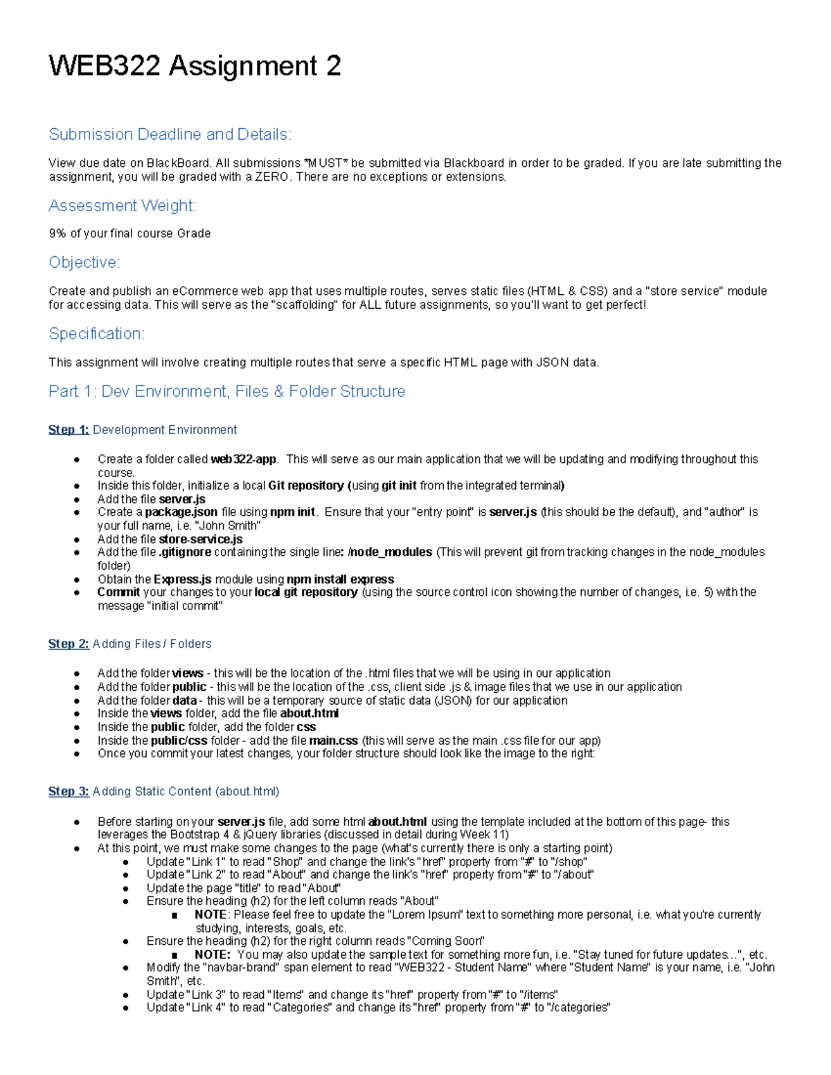 Web322 Final Exam Assignment 2 Ecommerce Web App Development Studocu