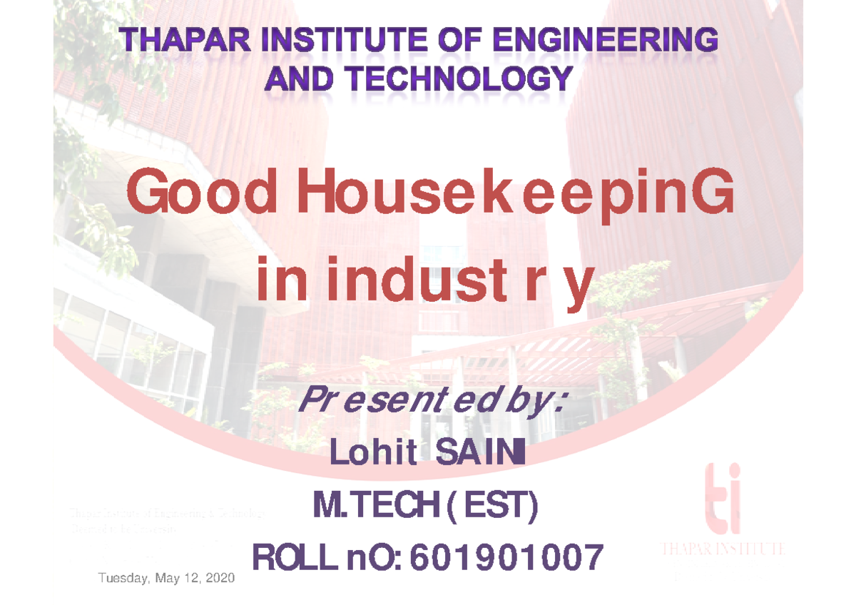 Housekeeping PPT - Good Housek eepinGGood Housek eepinG in indust r y ...