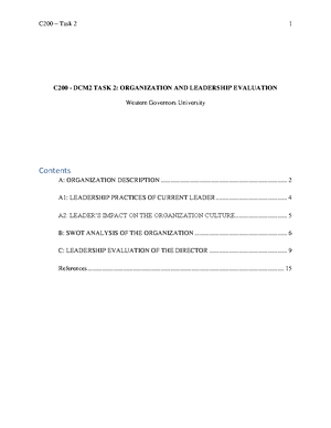 C206 - Task1-Upload - Ethical Leadership Task 1 - Passed First attempt - EHM2 TASK 1: ETHICAL ...