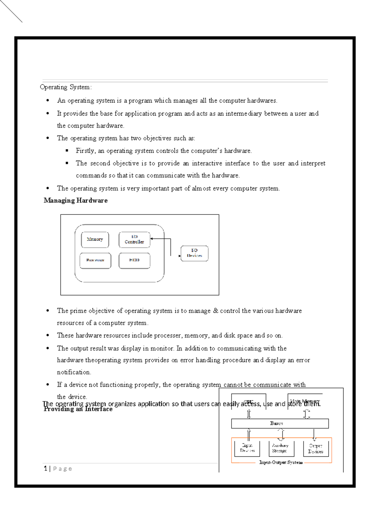 OS Notes: Understanding Operating System Functions and Types - Studocu