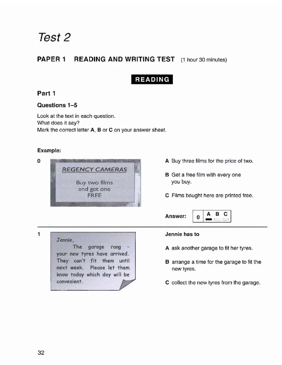 Test 2 PET5 - Reading and Writing Assessment Guide - Studocu