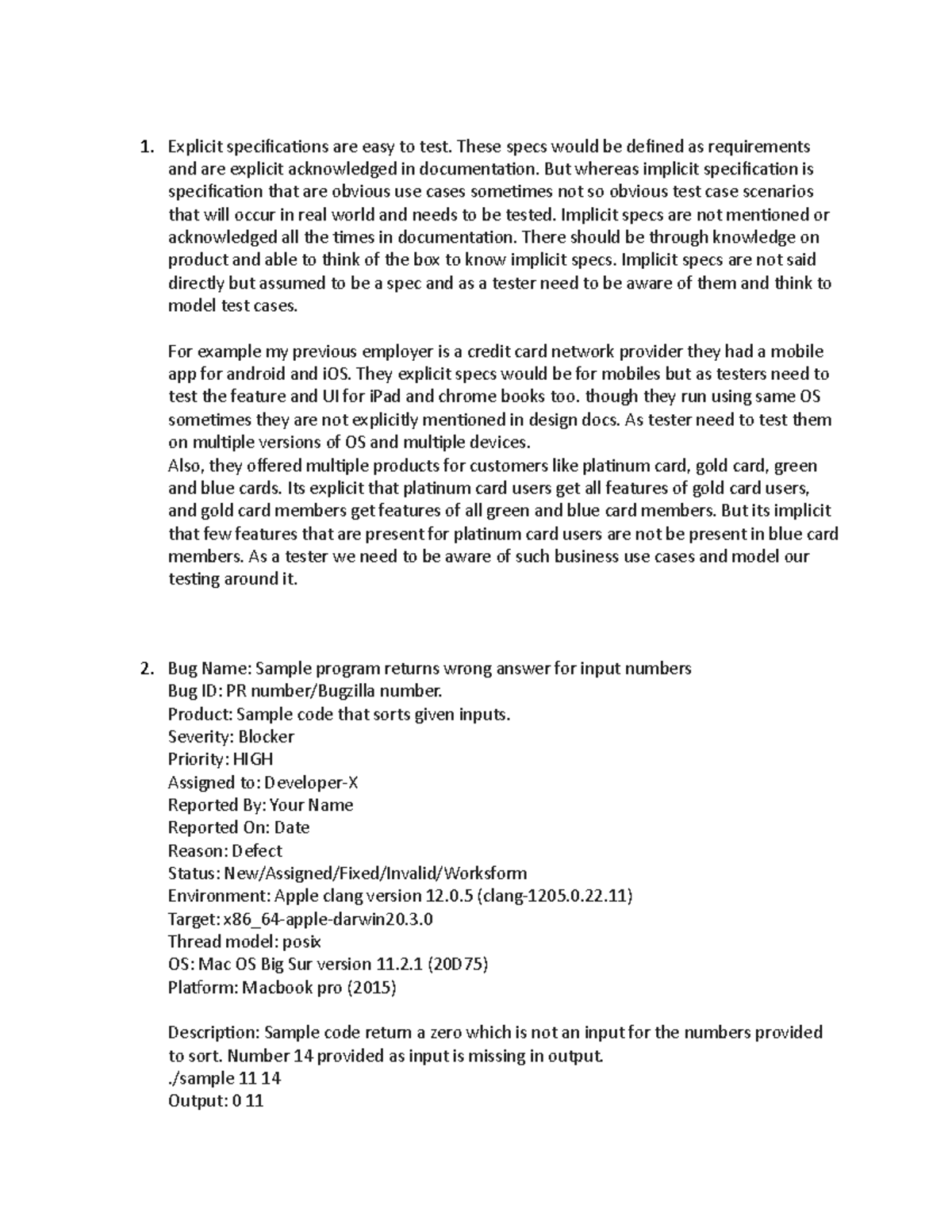 Hw2 testing 2 - Foundations Of Computer Science hw5 - Explicit ...