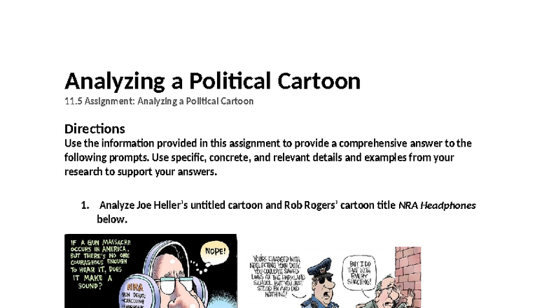 11.5 Assignment: Analyzing Political Cartoons and Persuasive Techniques ...