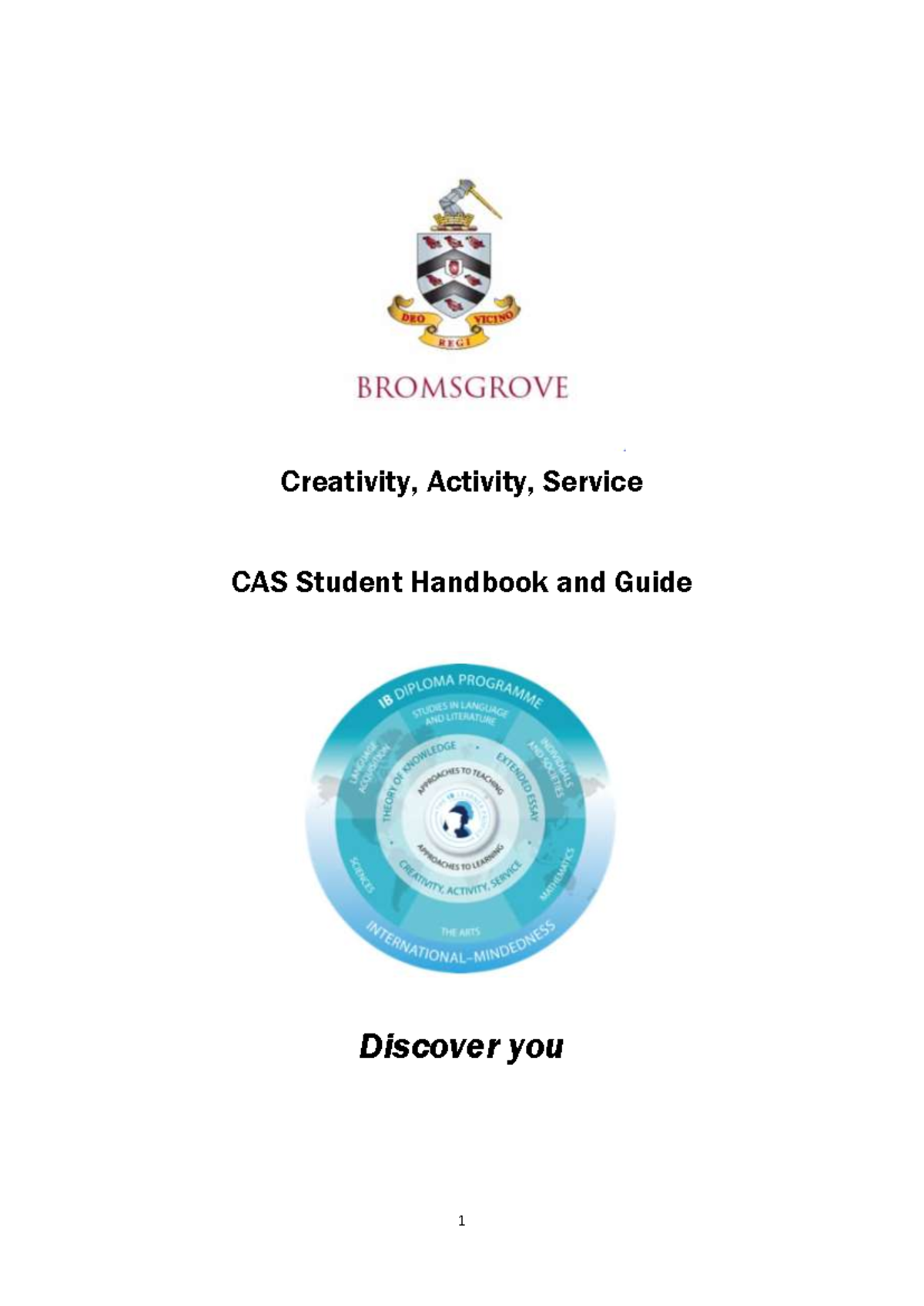 CAS Handbook and Guide: Creativity, Activity, Service Overview - Studocu