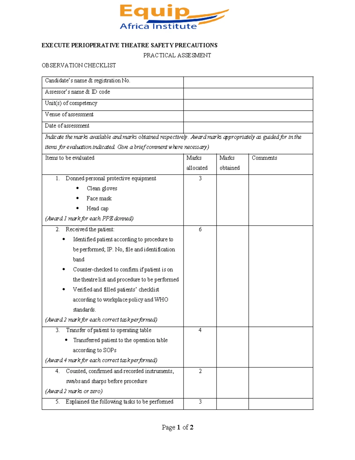 Operation Theatre Layout Guide: Design & Considerations - Studocu