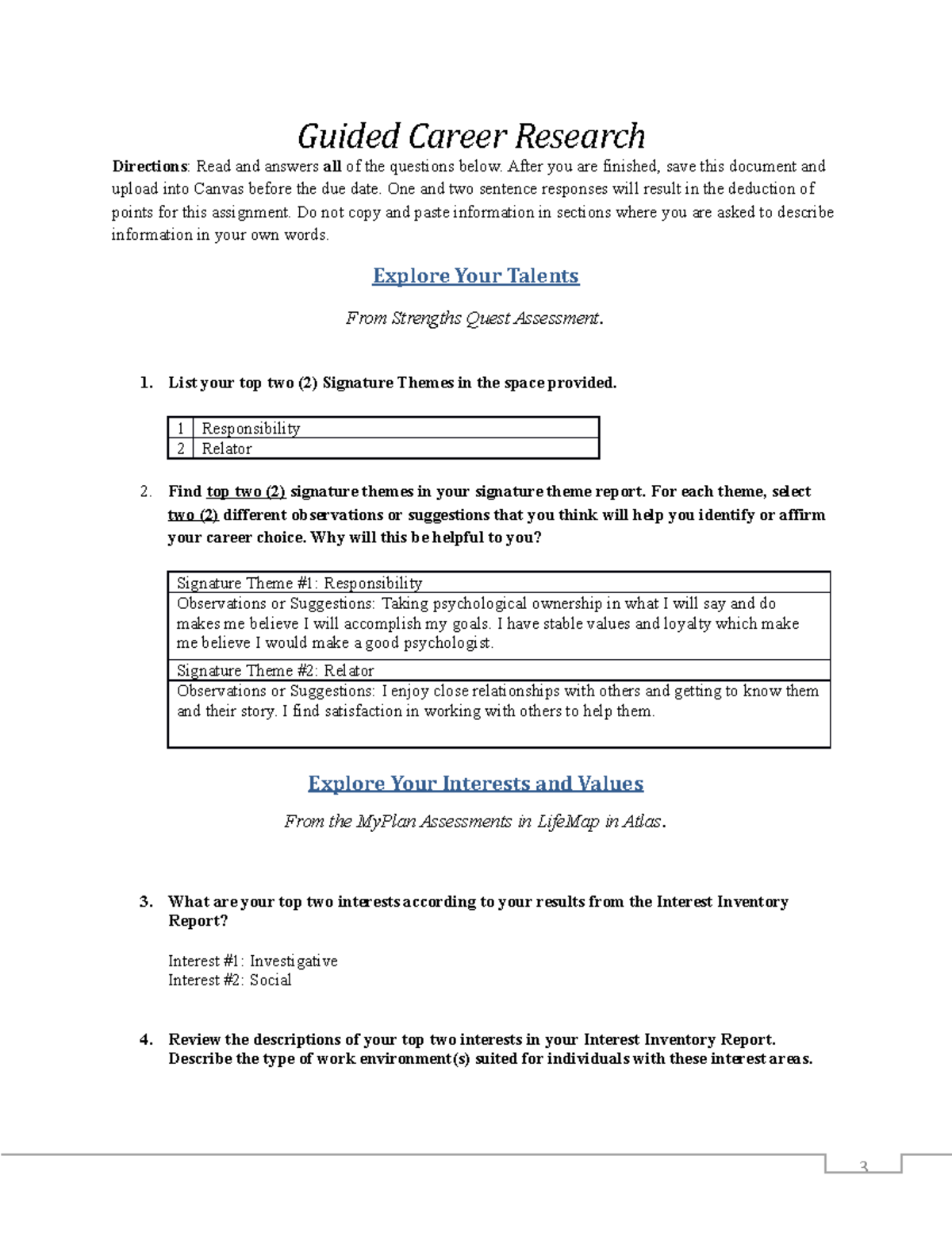 Guided Career Research Assignment for Course Code: [Insert Code] - Studocu