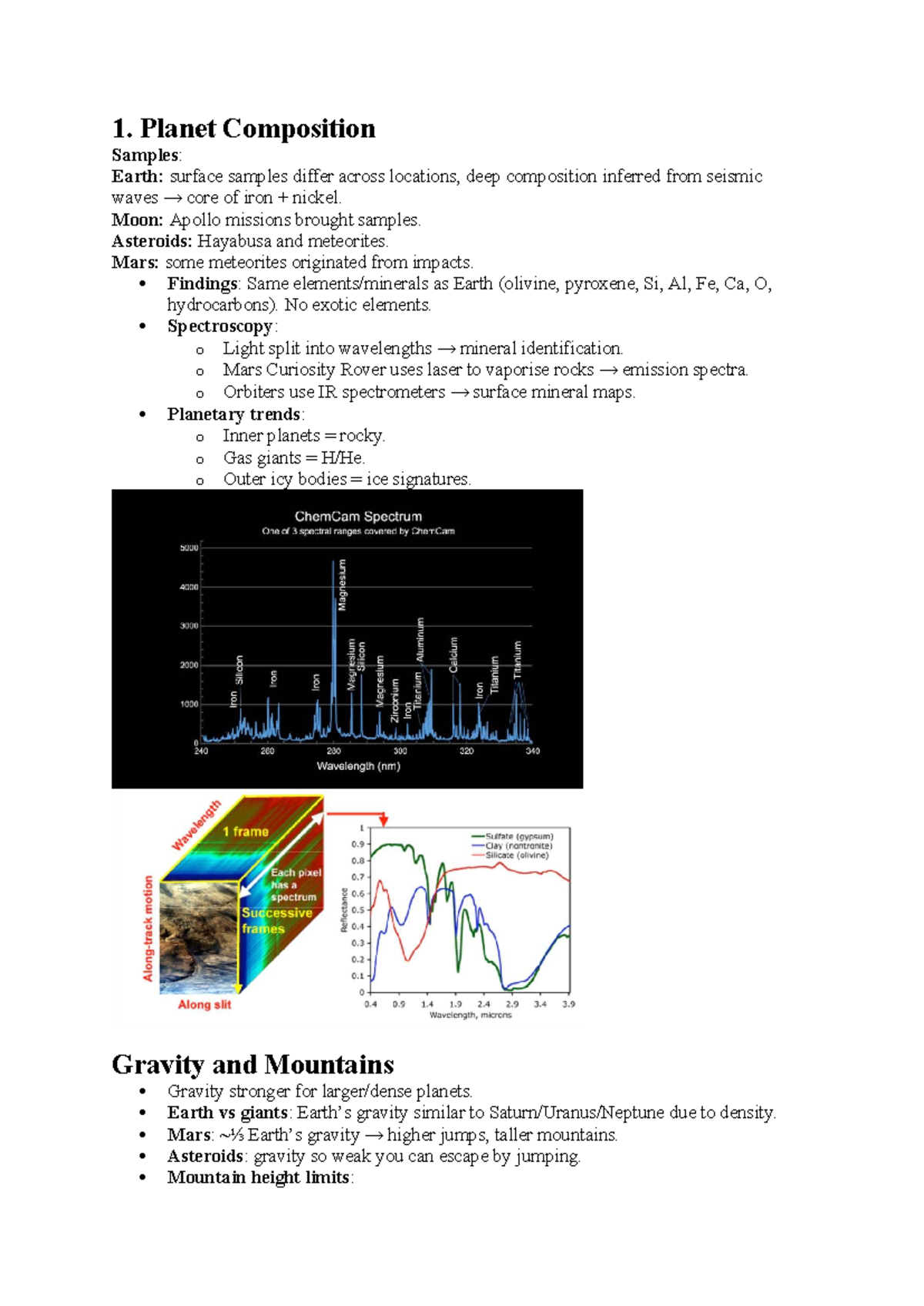 Atro - Astronomy Notes: Planet Composition, Craters, and Climate ...