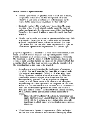 Equity Cheat Sheet - Year 3 semester 1 - Equity Cheat Sheet Topic 2 ...