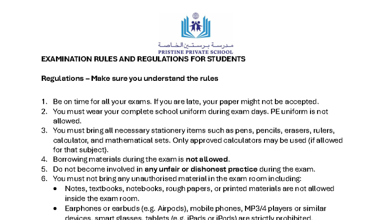 Inbound 787384796464003265 - EXAMINATION RULES AND REGULATIONS FOR ...