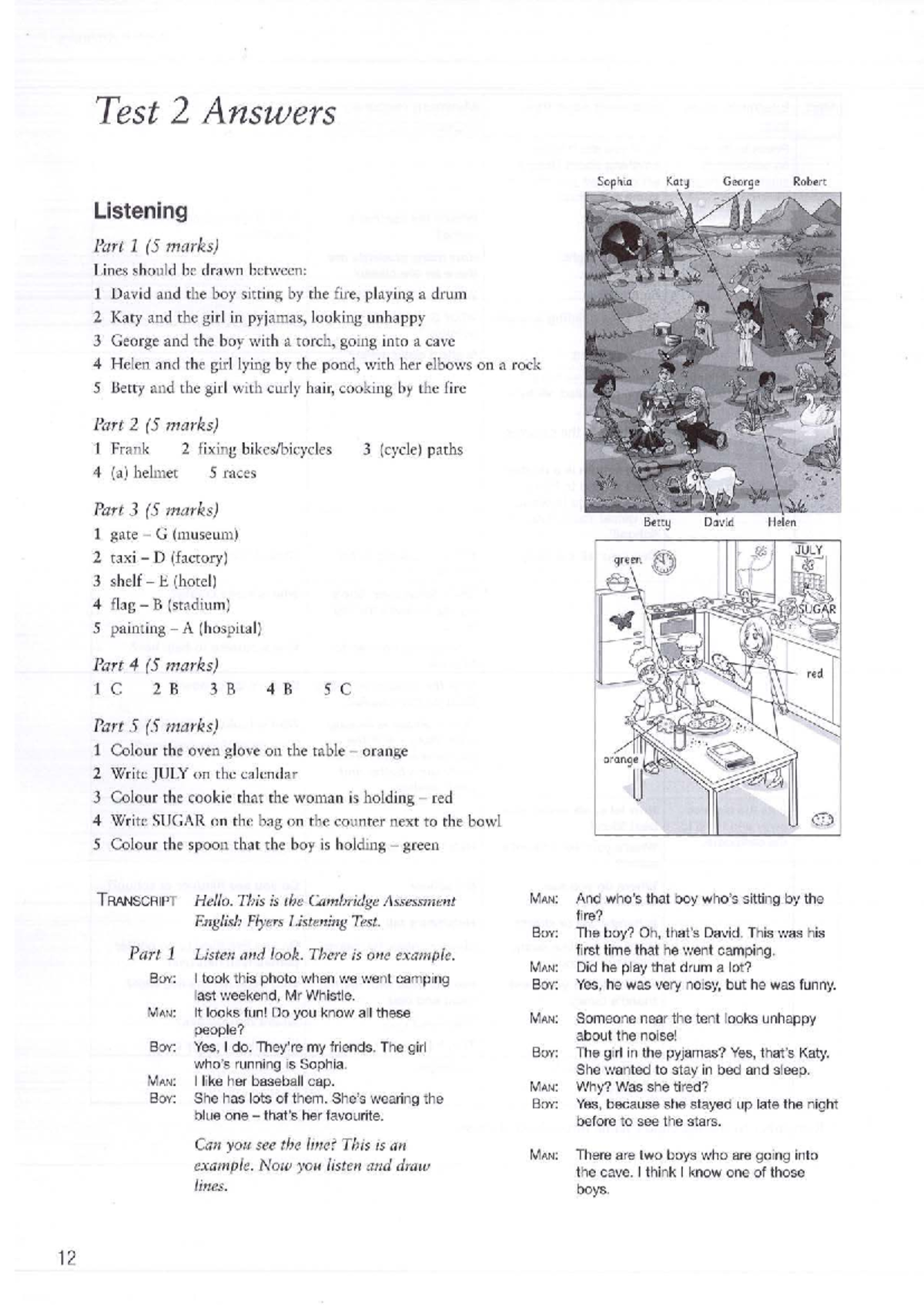 Flyers Authentic 3 - Test 2 Answer Key for Listening and Speaking - Studocu