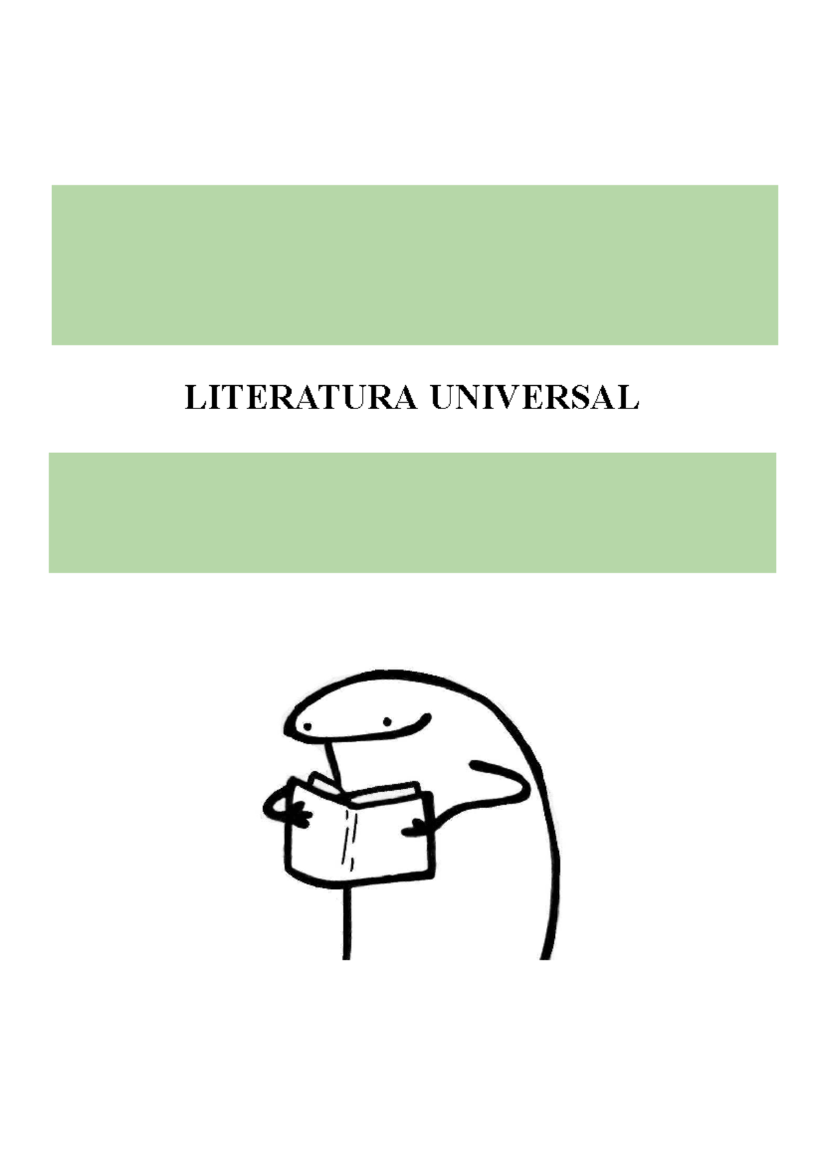 Apuntes de Literatura Universal: Edad Media a Renacimiento - Studocu