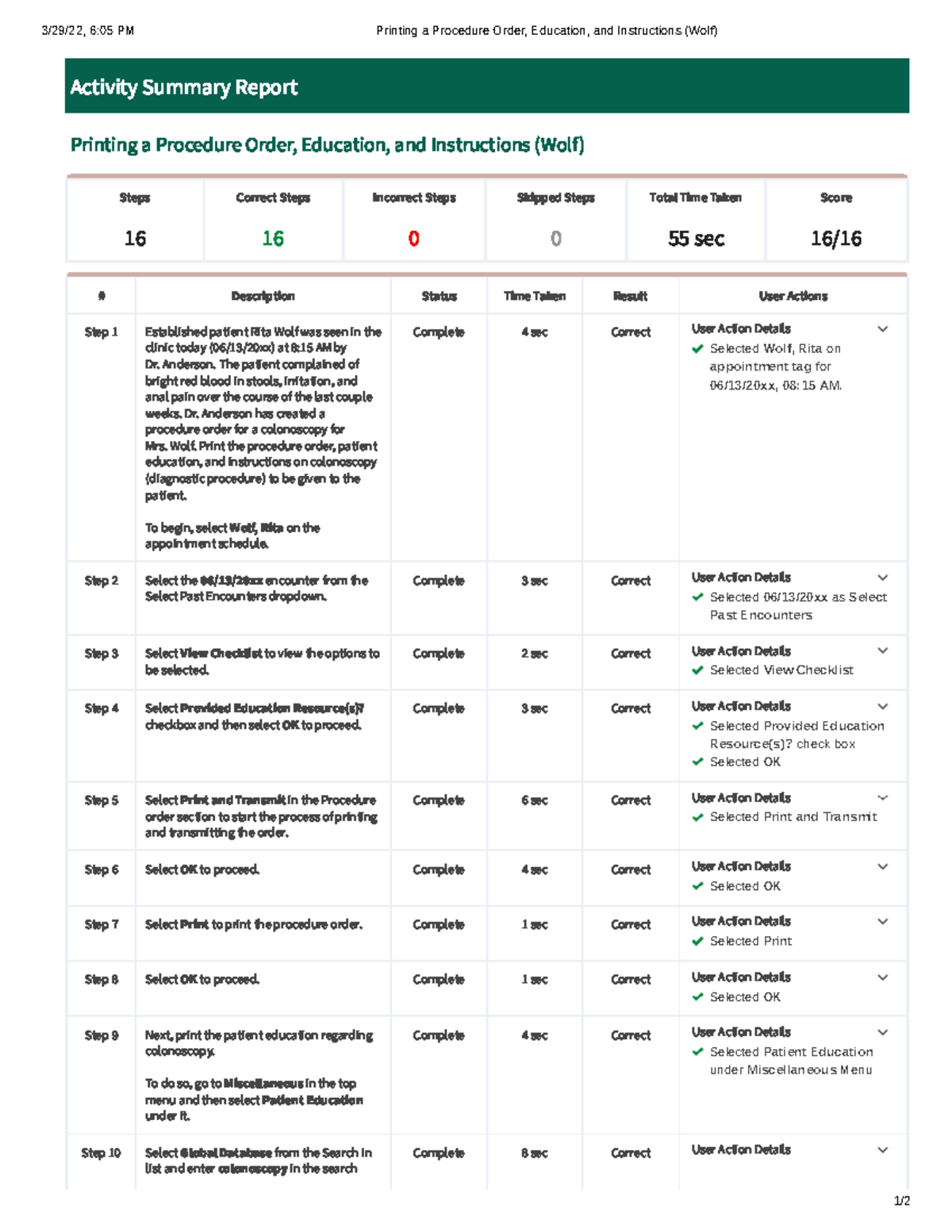 Printing Procedure Order & Patient Education for Wolf - Step-by-Step ...