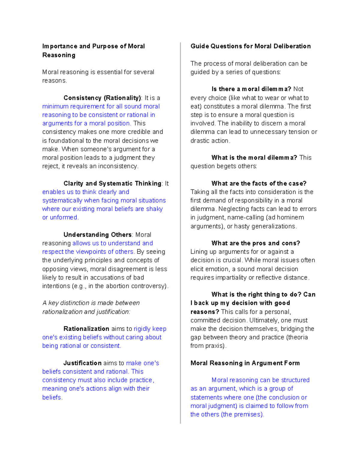 2025S1-ethics - Midterm Lessons on Moral Reasoning and Deliberation ...