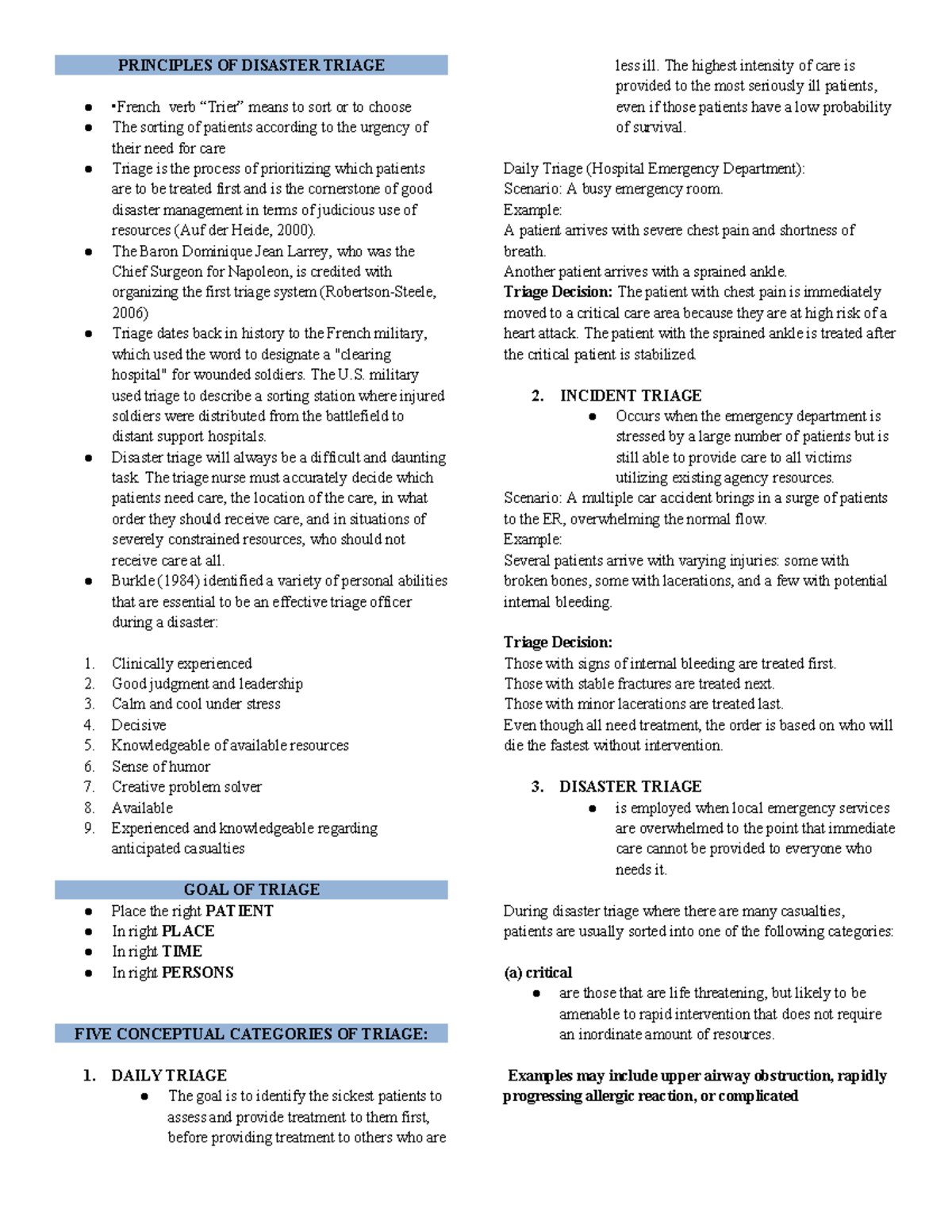 Disaster Triage Principles and Practices: A Comprehensive Overview ...