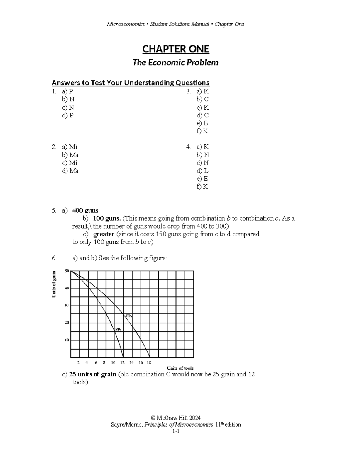 Microeconomics 11e Student Solutions Manual: Chapter 1 Answers - Studocu