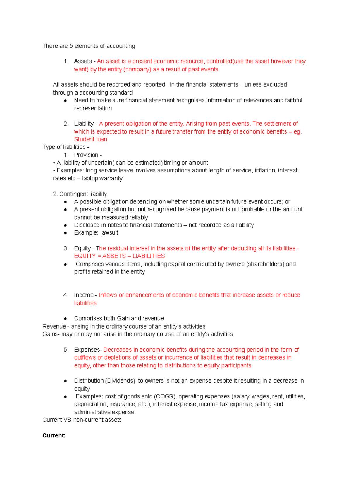 Elements of Accounting: Understanding Assets, Liabilities, and Equity ...