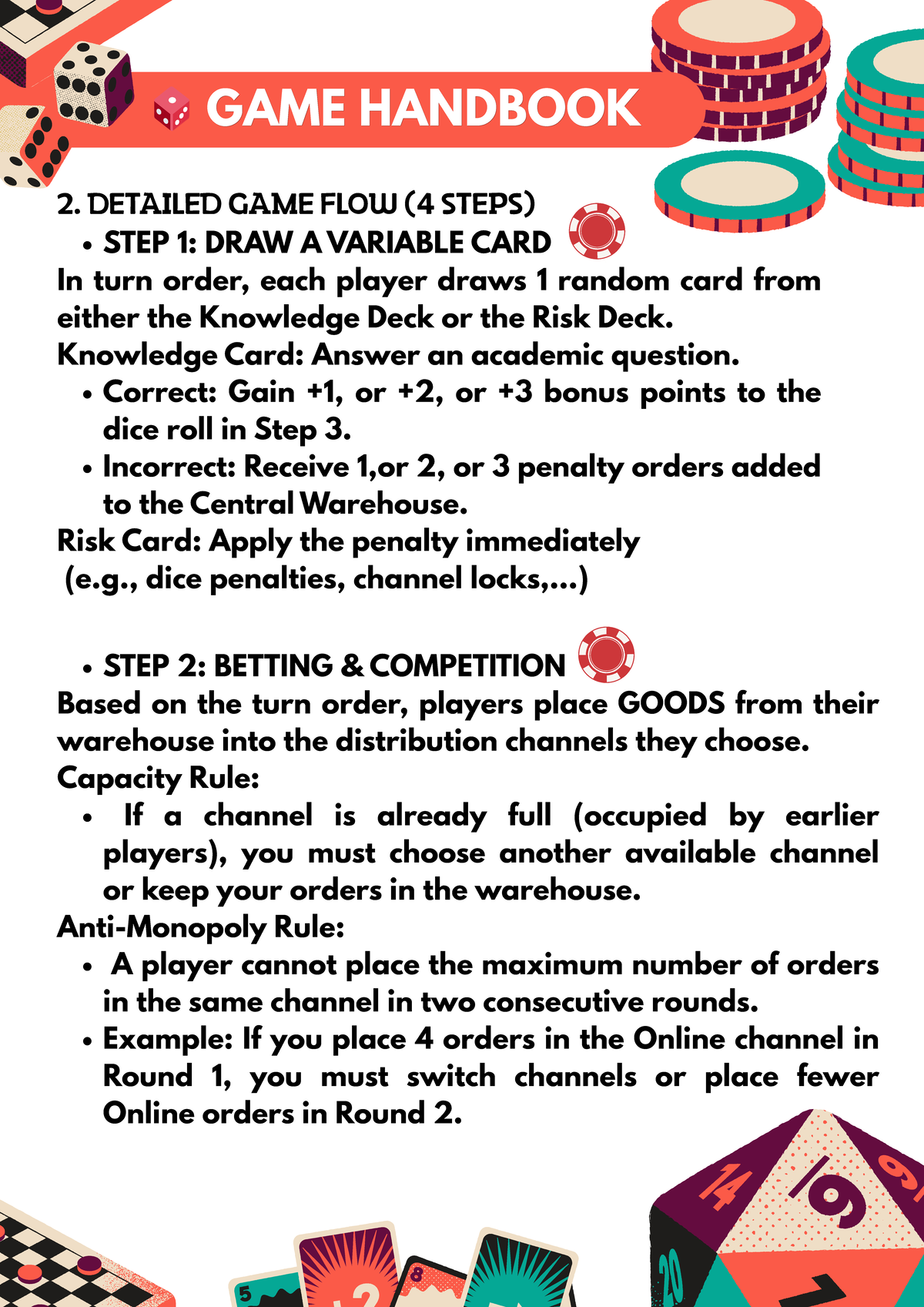 GAME HANDBOOK 2: DETAILED GAME FLOW & LOGISTICS OPERATIONS - Studocu