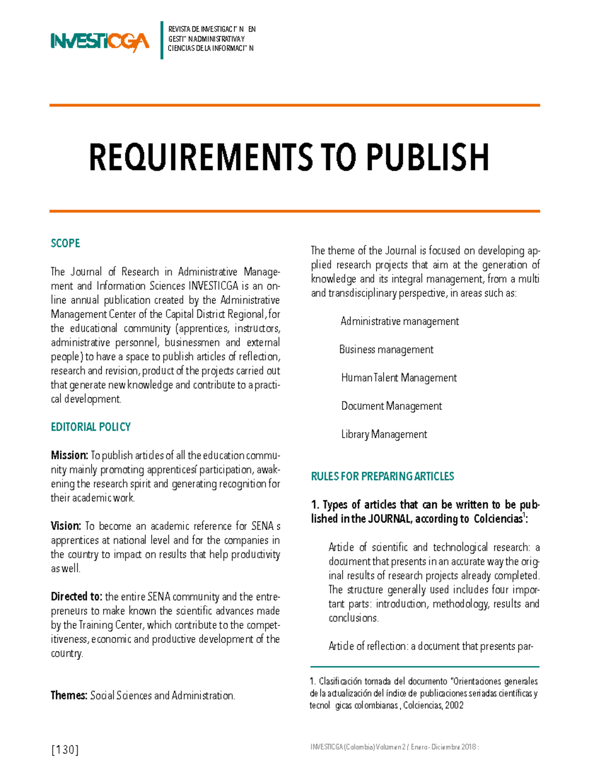 Requirements TO Publish - REQUIREMENTS TO PUBLISH SCOPE The Journal of ...