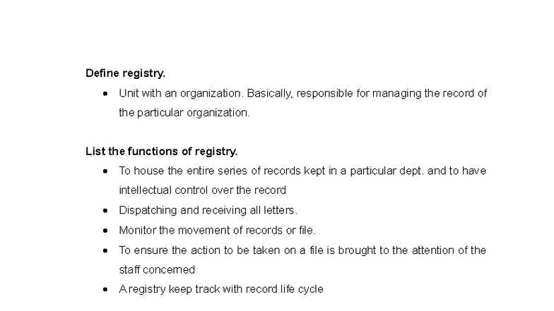 WEEK3 Chapter 2: Understanding Registry Functions and Structures - Studocu
