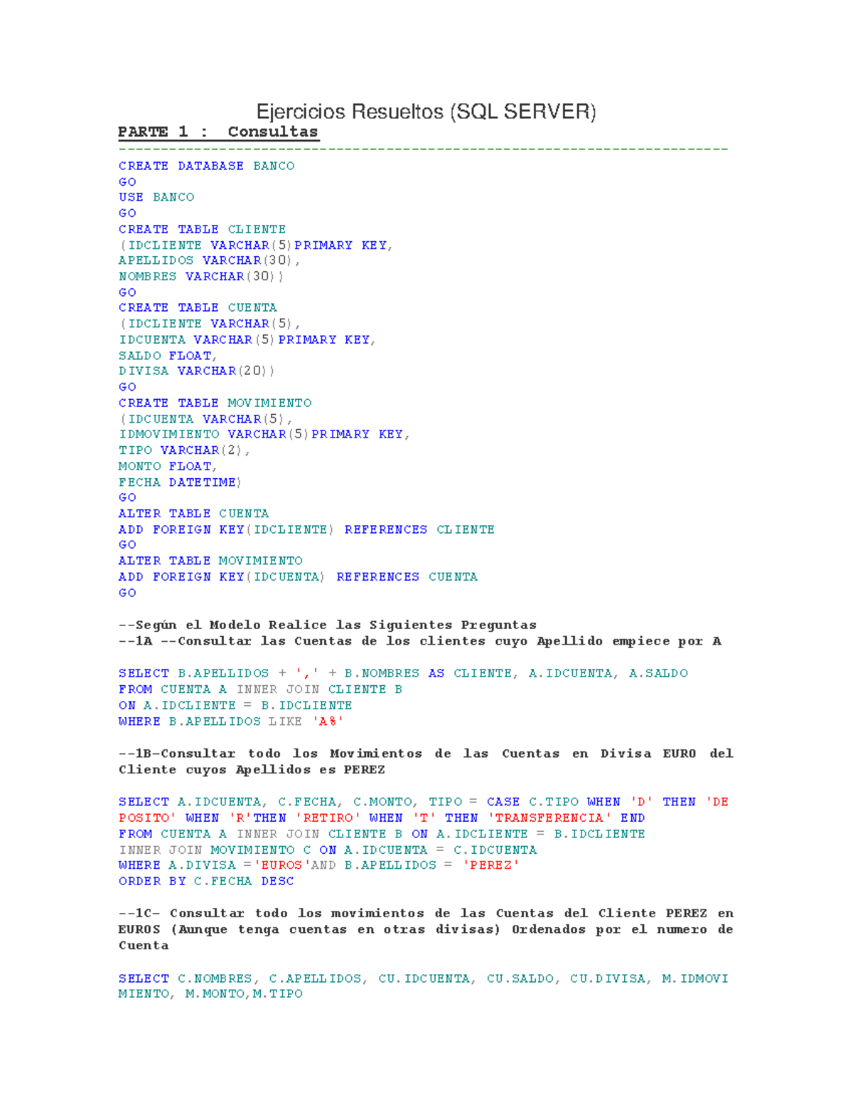 [1library.co] ejercicios resueltos de sql server - Ejercicios Resueltos (SQL SERVER) PARTE 1 ...