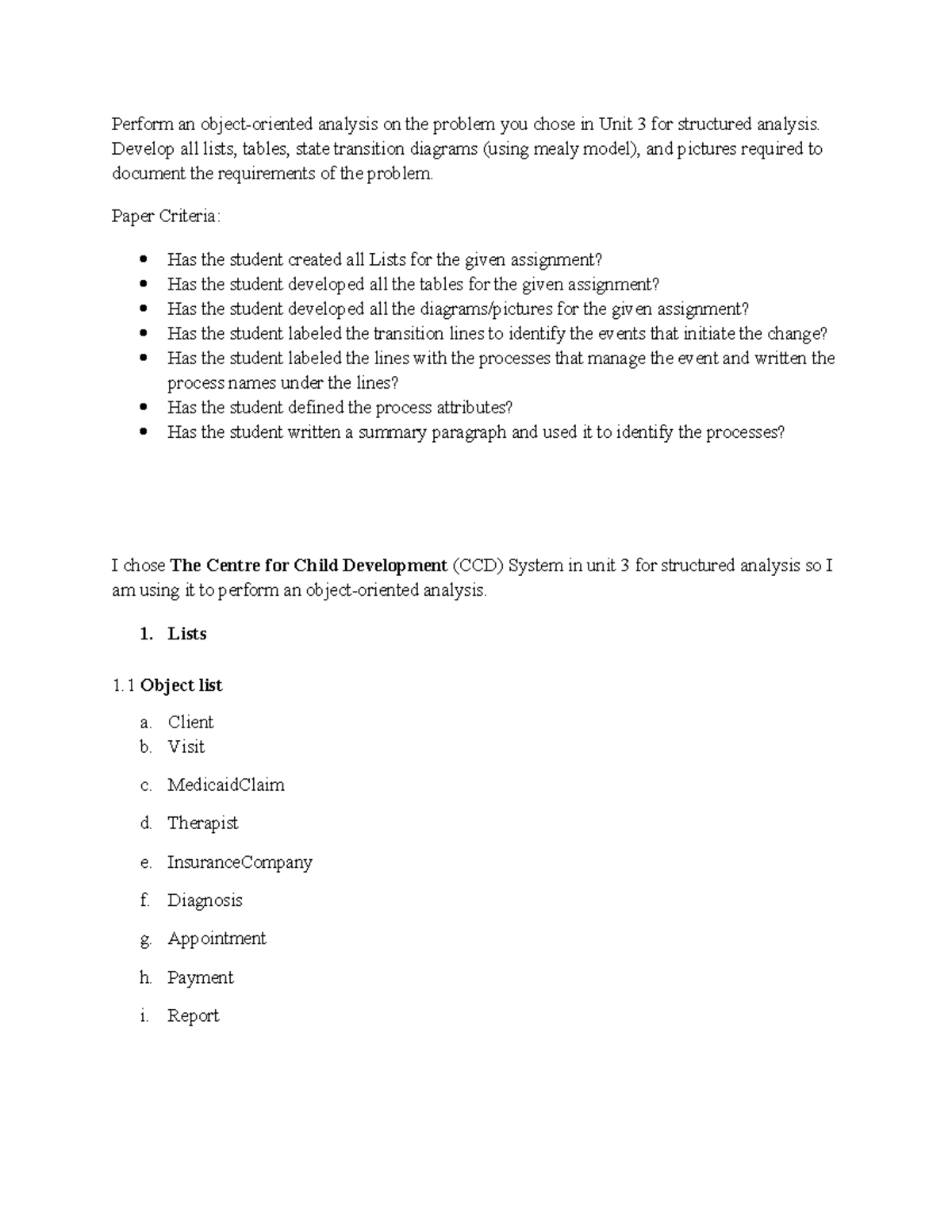 CS 4403-01 Programming Assignment: Structured Analysis of CCD System ...