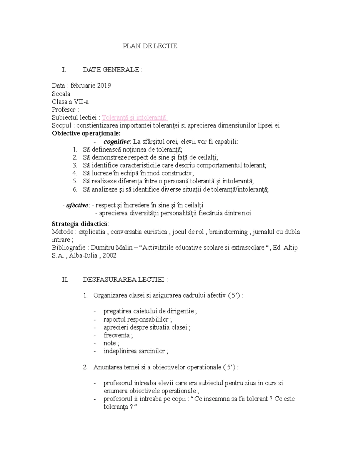 Proiect Mijloace de transport - PROIECT DE ACTIVITATE INTEGRATĂ DATA ...