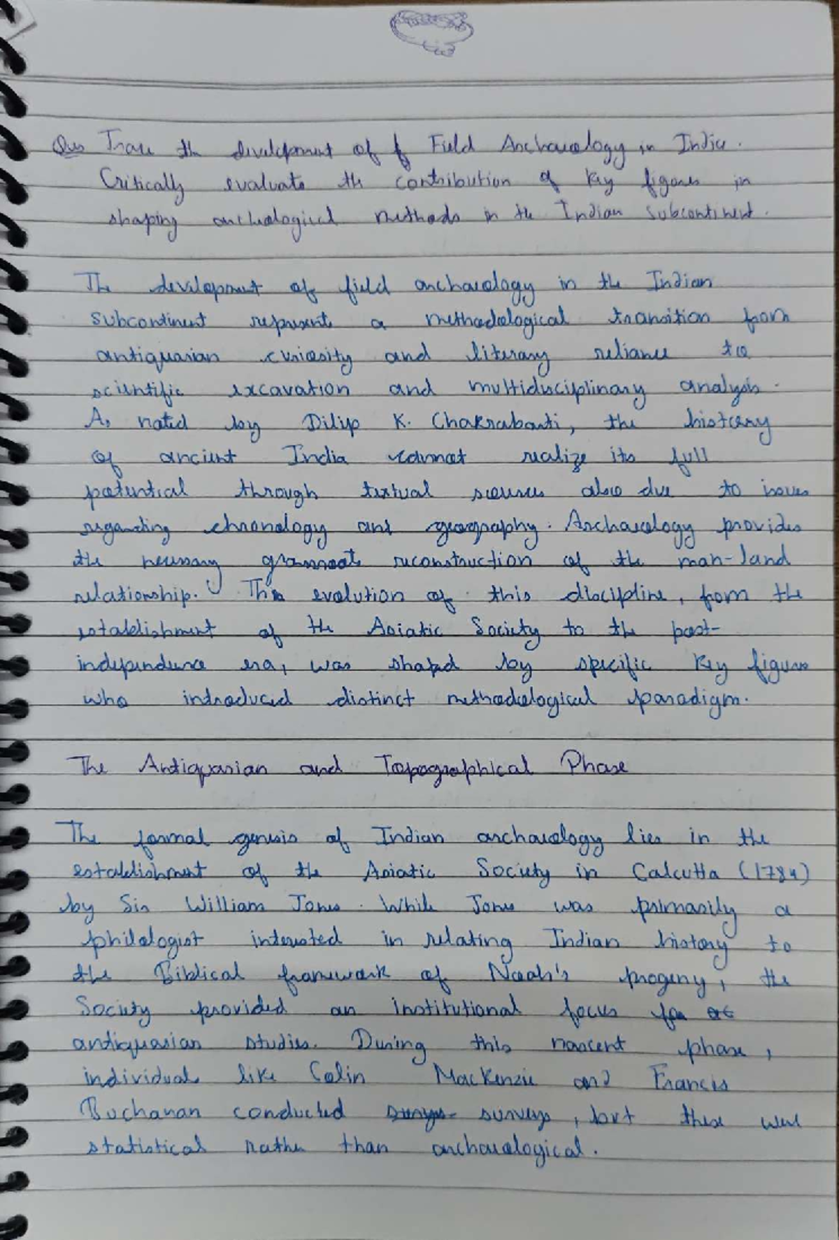 The Development of Field Archaeology in India: Key Figures and Methods ...