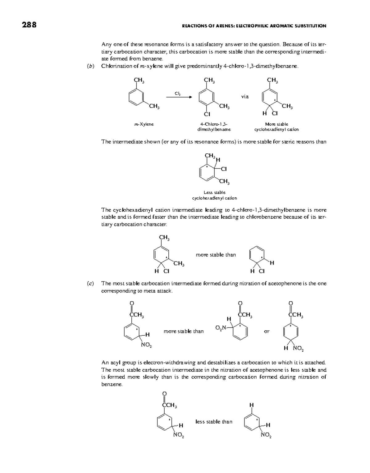 288 REACTIONS OF ARENES: ELECTROPHILIC AROMATIC SUBSTITUTION Notes ...
