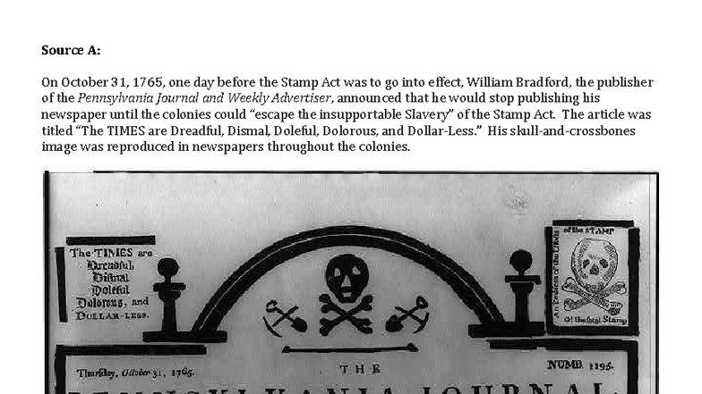 Perspectives on the Stamp Act Protests: A Historical Analysis - Studocu
