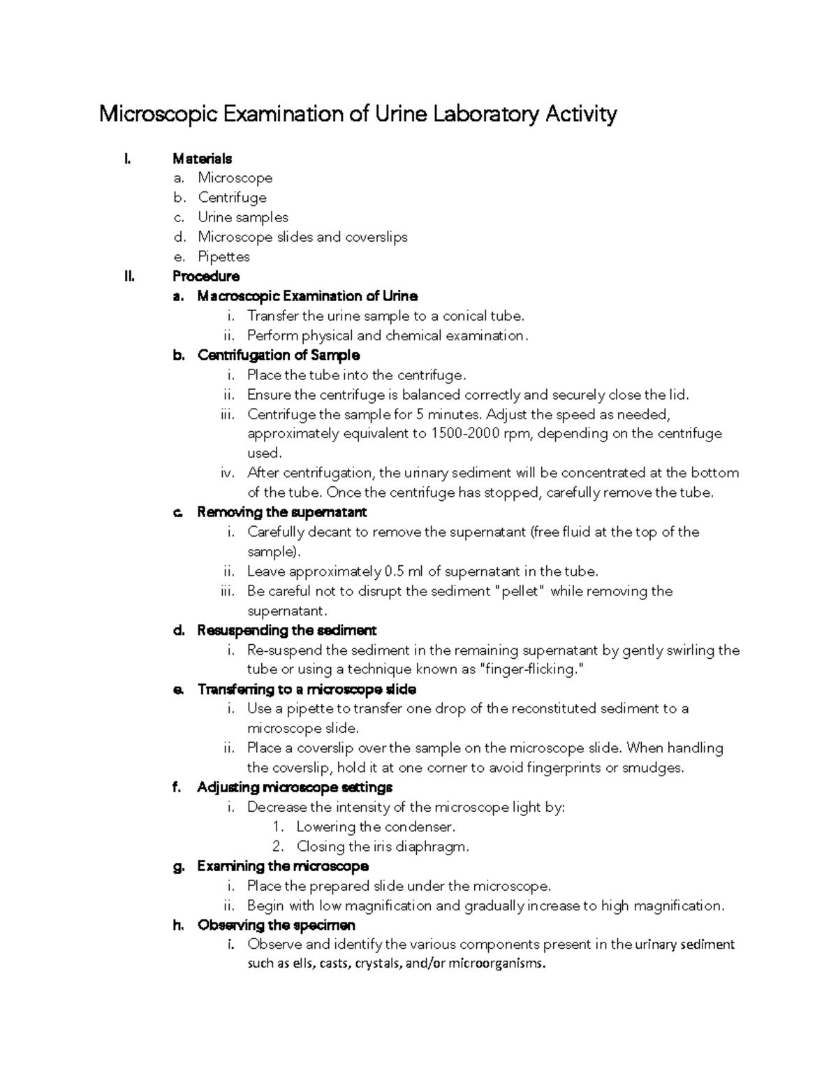 Microscopic Exam of Urine - Microscopic Examination of Urine Laboratory ...