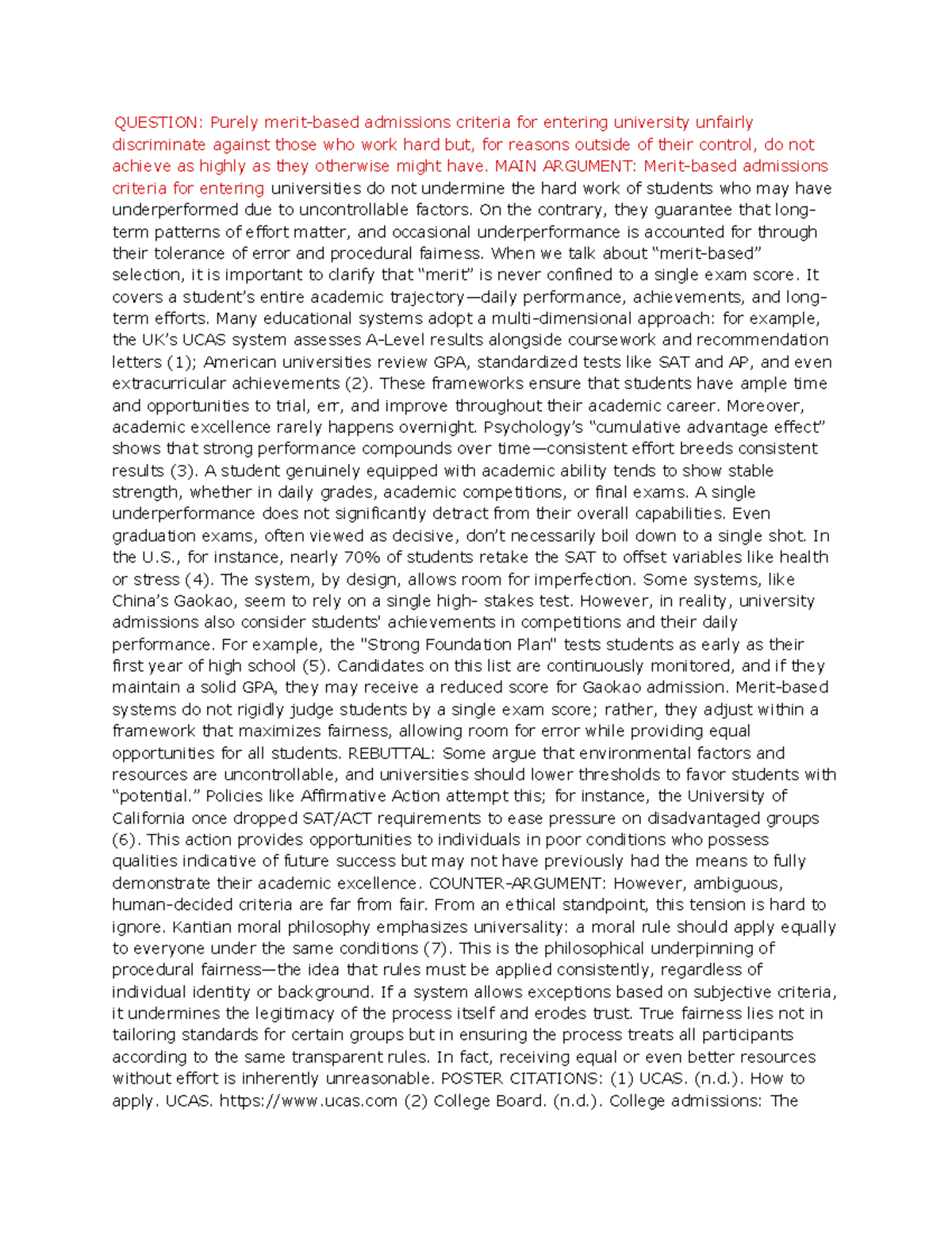 CC0003 Poster - Admissions Criteria: Fairness vs. Underperformance ...